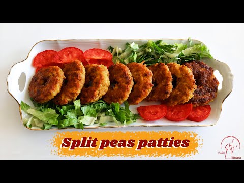 Golden Vegan Split Pea Patties Recipe