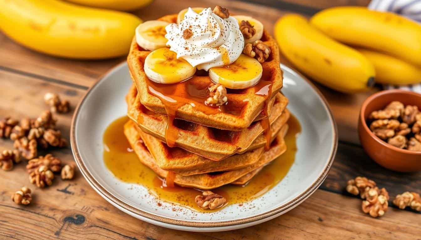 Banana Bread Waffles - Light, Fluffy & Cinnamon Filled Recipe