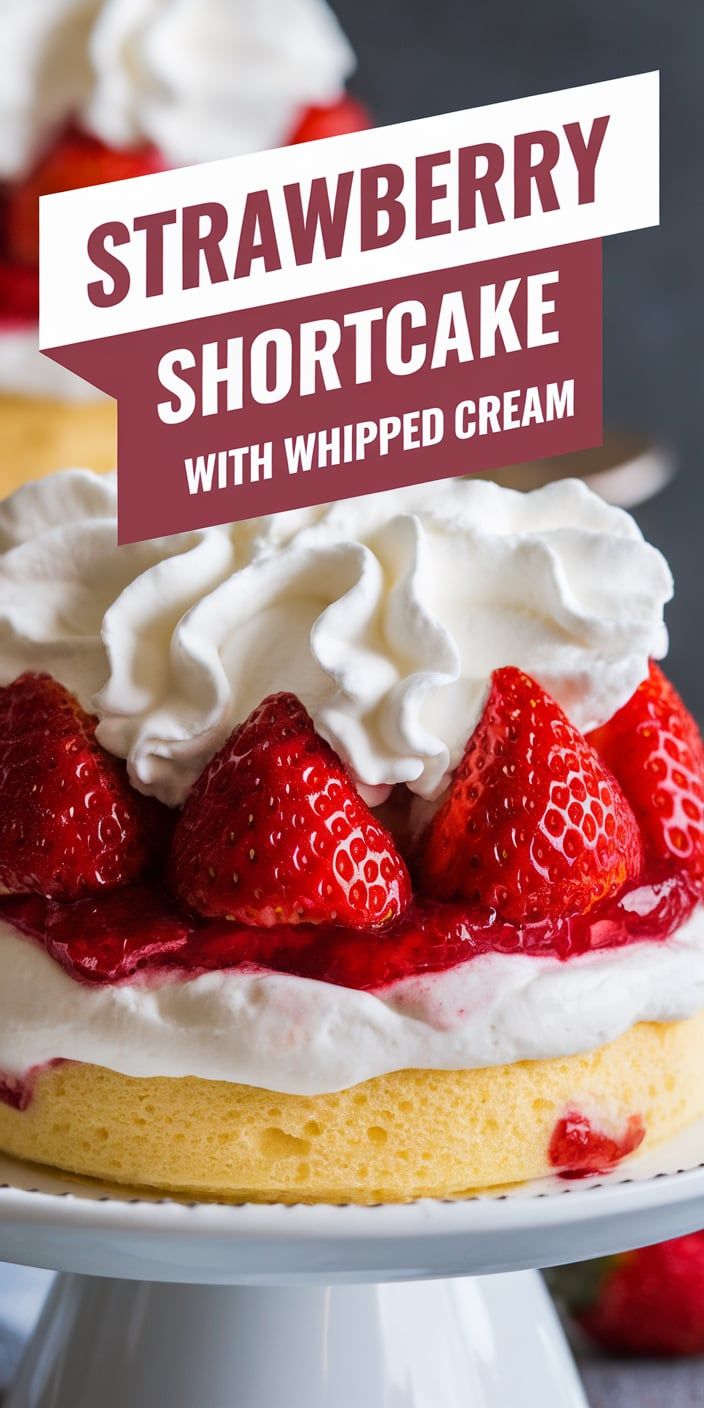 Strawberry Shortcake with Whipped Cream